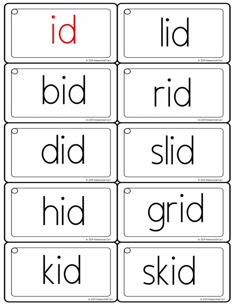 AEIOU All Short Vowel Word Set for Phoneme Blending Flashcard Practice ...