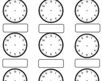 Telling Time in Spanish Worksheet - ¿qué Hora Es? - Etsy