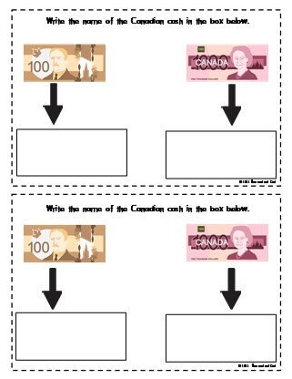 Canadian Money Mini Workbook - Etsy