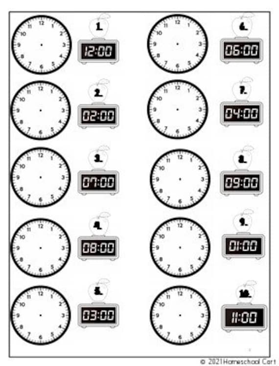 Analog Clock Template Analog Clock Template