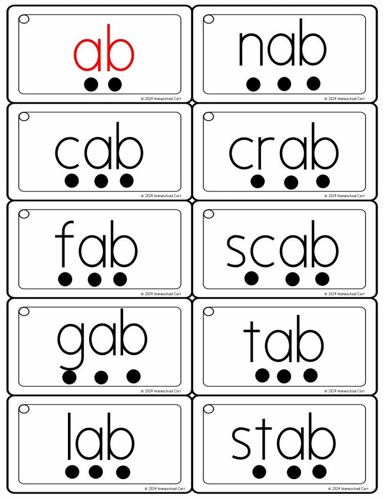 AEIOU All Short Vowel Word Set for Phoneme Blending Flashcard Practice ...