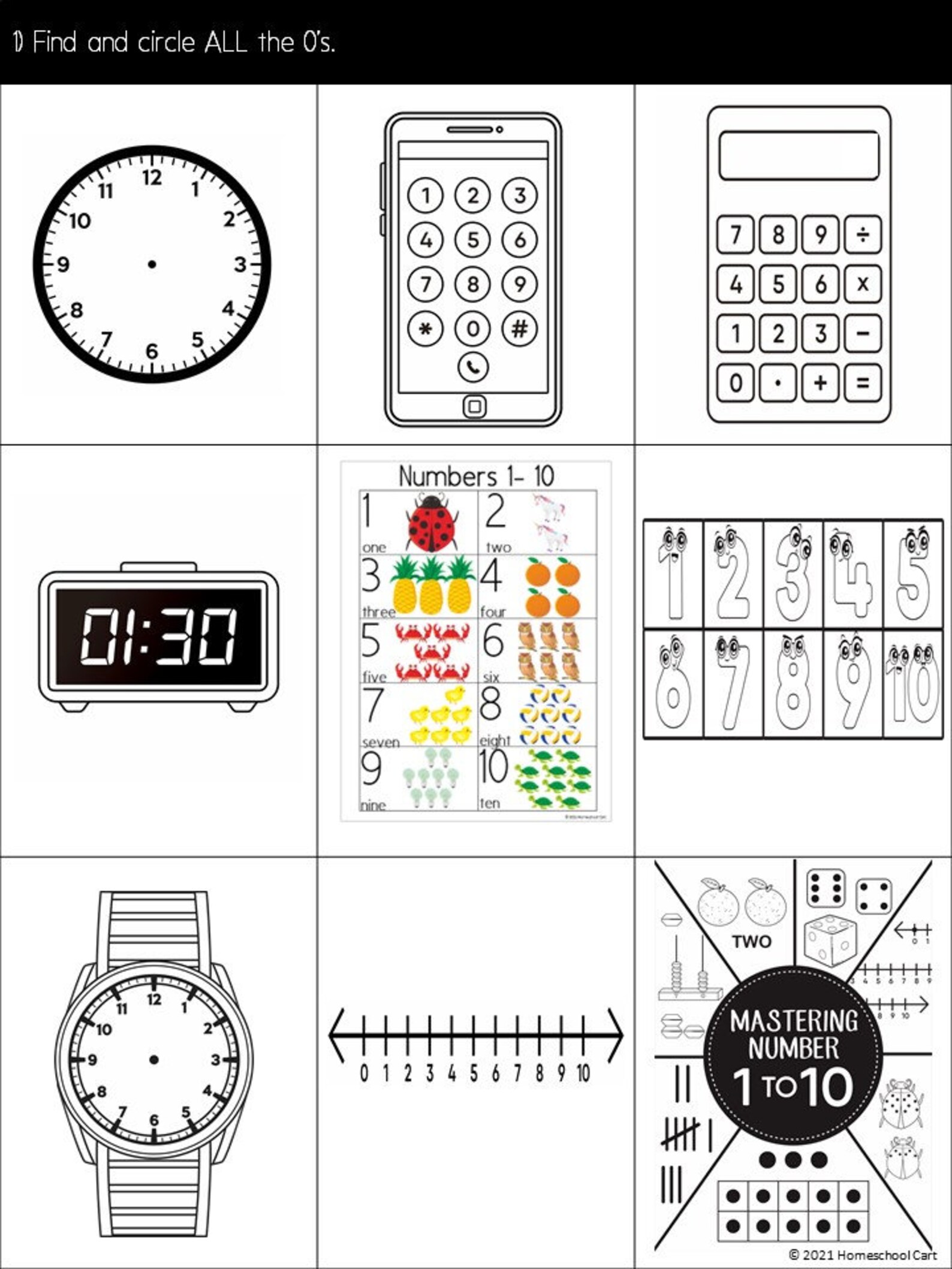 Mastering Numbers 1 to 10 - Etsy