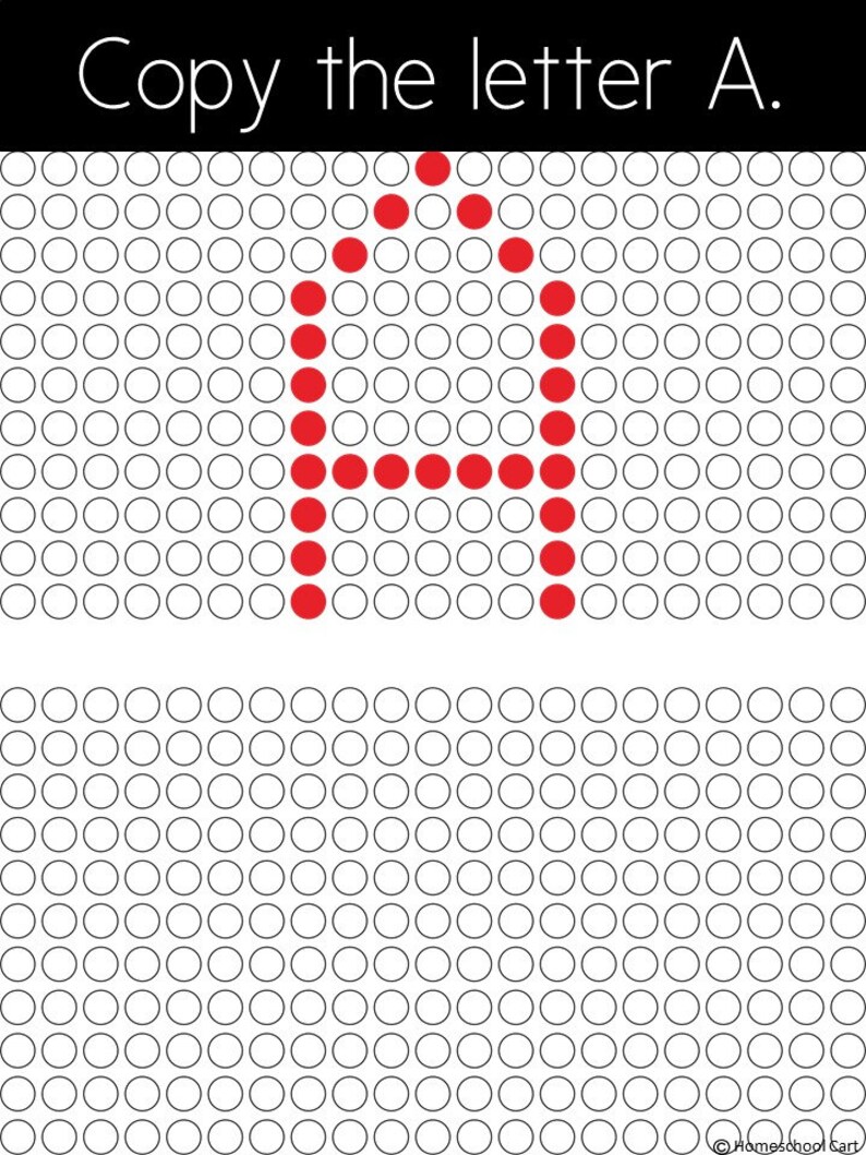 Abc's and 123's Making Dotted Letters and Numbers - Etsy