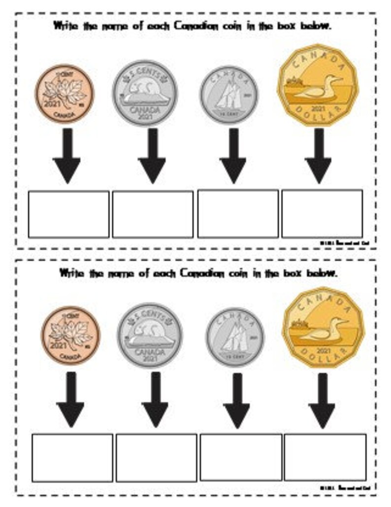 Canadian Money Mini Workbook - Etsy