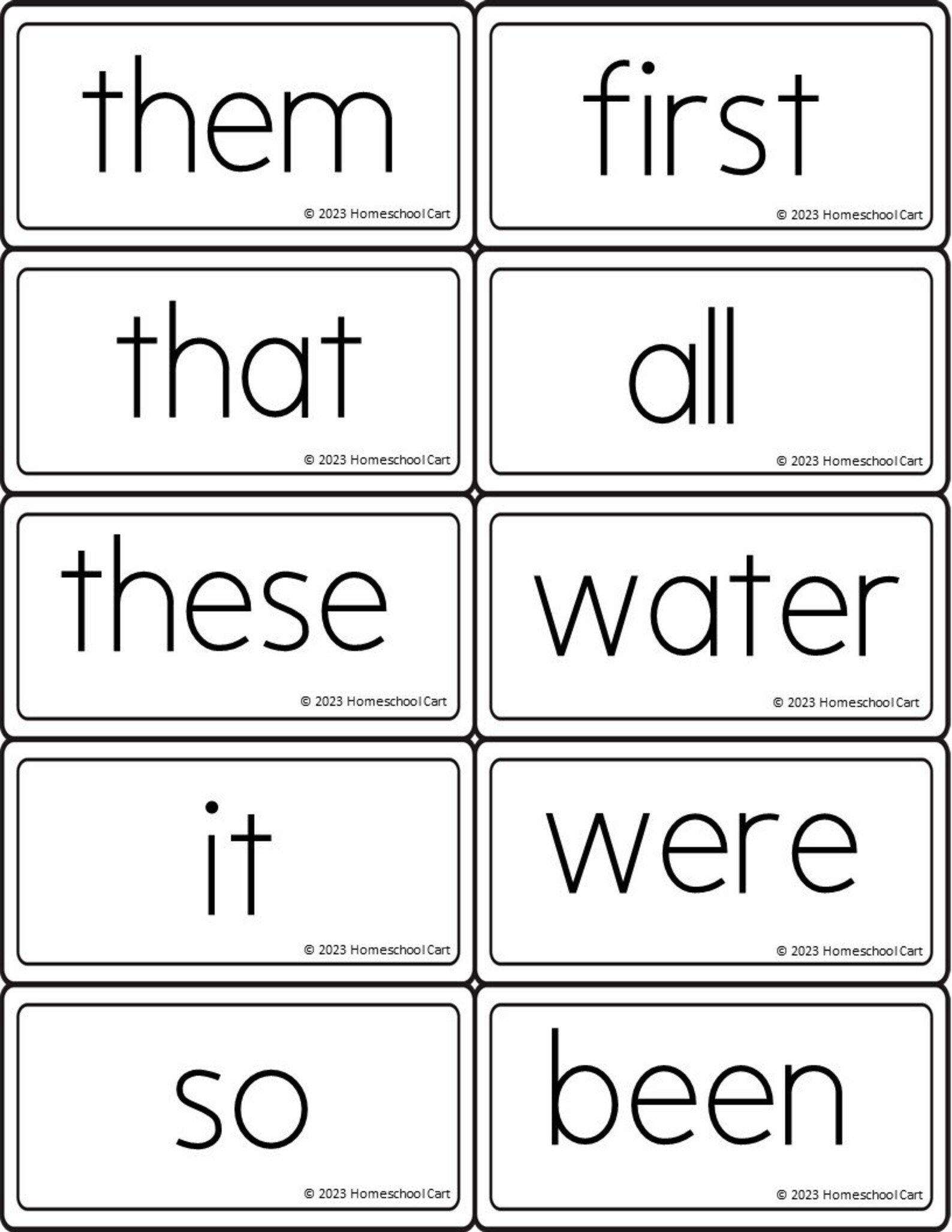 Fry's First 100 Key Ring Sight Words Flashcards - Etsy Canada