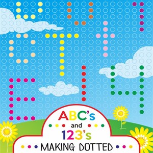 Abc's and 123's Making Dotted Letters and Numbers - Etsy
