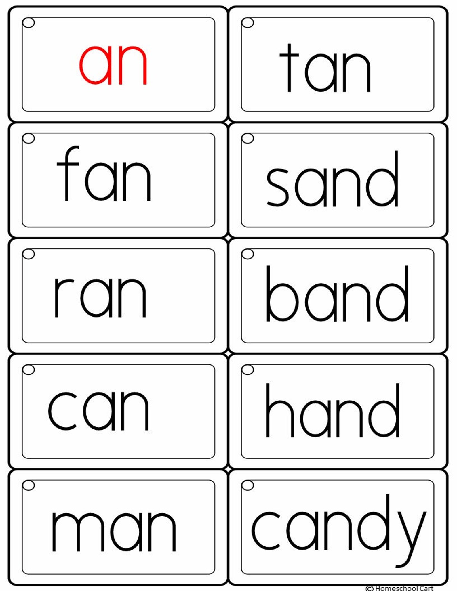 Short Vowel A Let's Read Key Ring Flashcards ( Level 1 Words) - Etsy