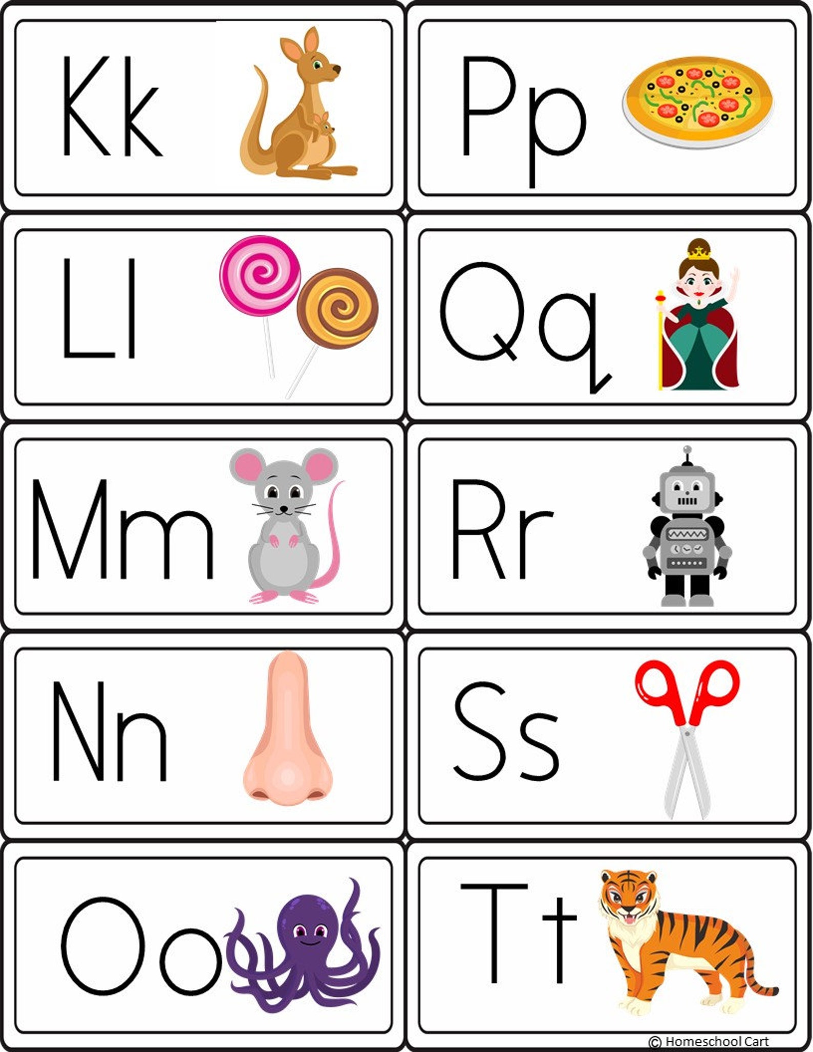 Alphabet Key Ring Flashcards - Etsy