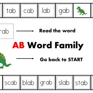 36 Phonics Short Vowel Word Family Game Boards BUNDLE (DIGITAL) - Etsy