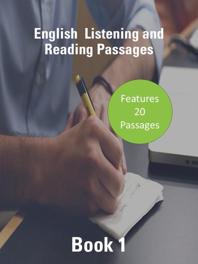English Listening and Reading Passages Book 1 - Etsy