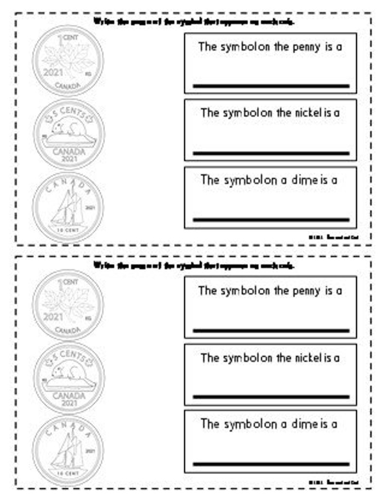 Canadian Money Mini Workbook - Etsy