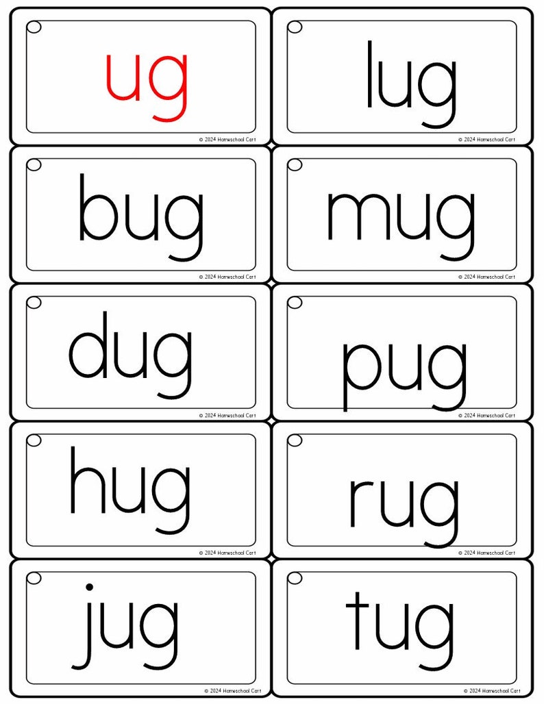 AEIOU All Short Vowel Word Set for Phoneme Blending Flashcard Practice ...