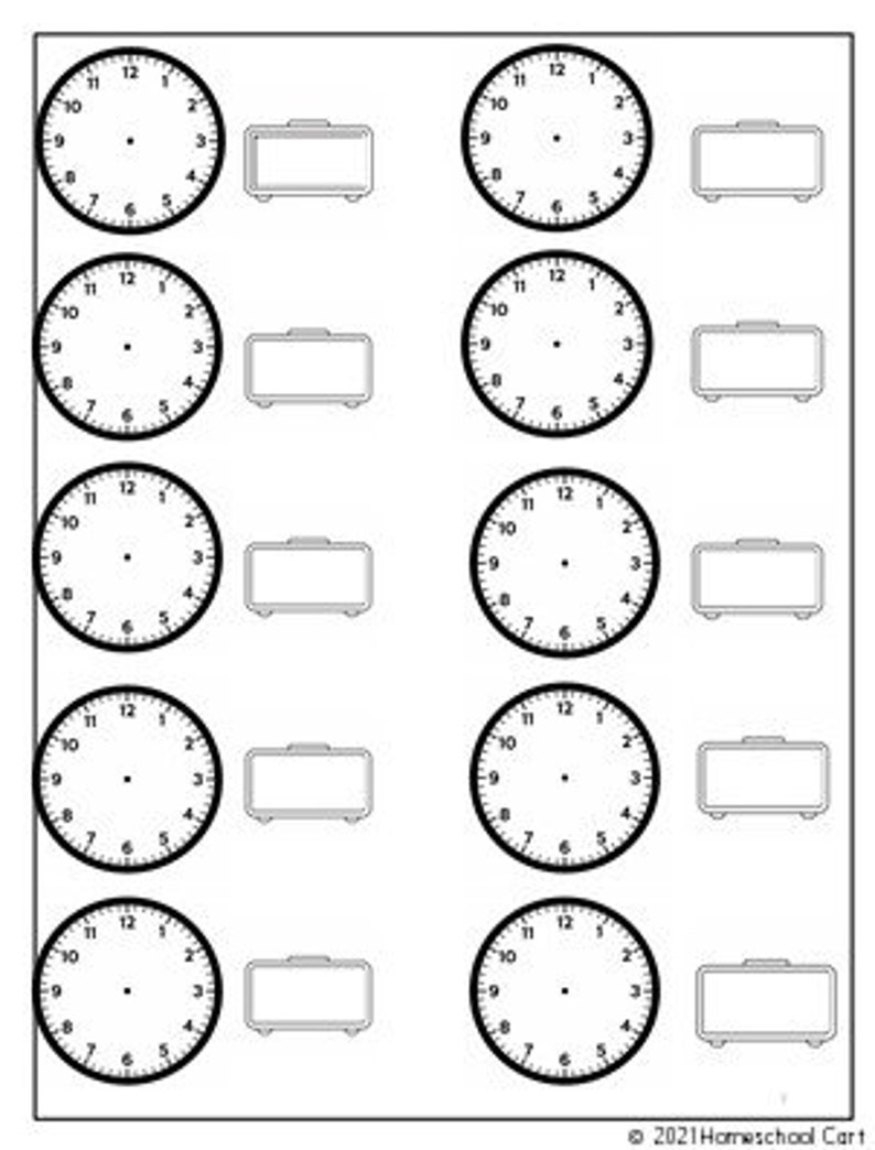 Telling the Time Worksheets (word Problems, Digital and Analog Clocks ...