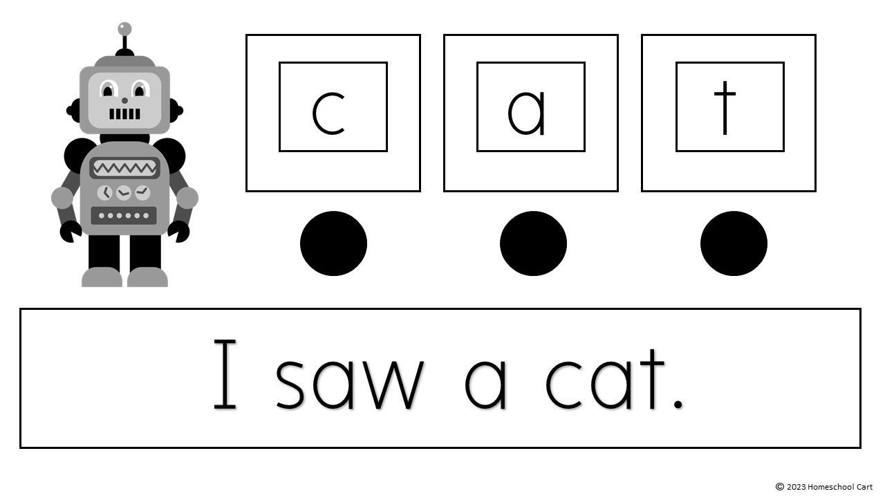 Phonics Blending Mat Templates With 24 Picture Cards - Etsy