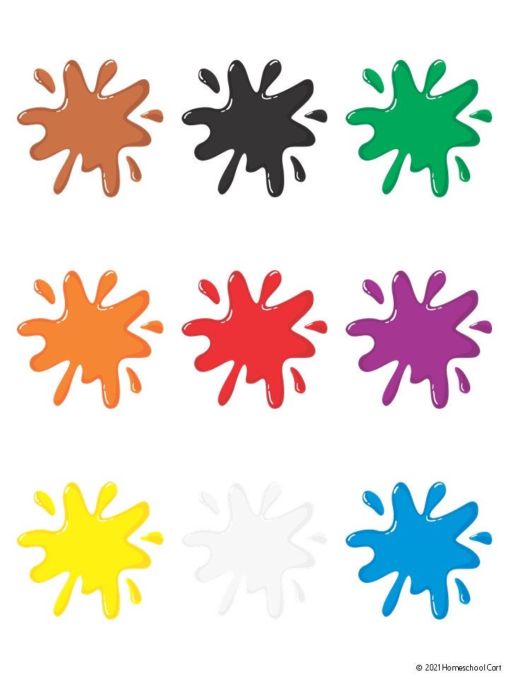 Unlabelled Colour Posters use for Multilanguages - Etsy