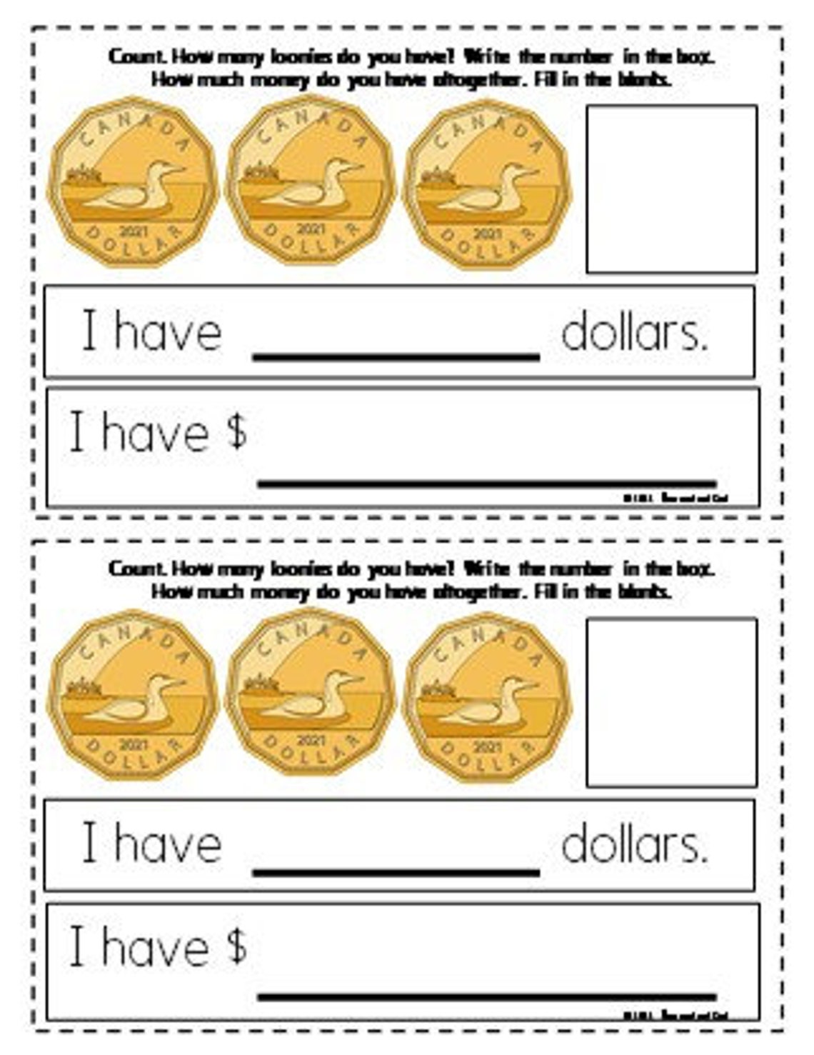 Canadian Money Mini Workbook - Etsy