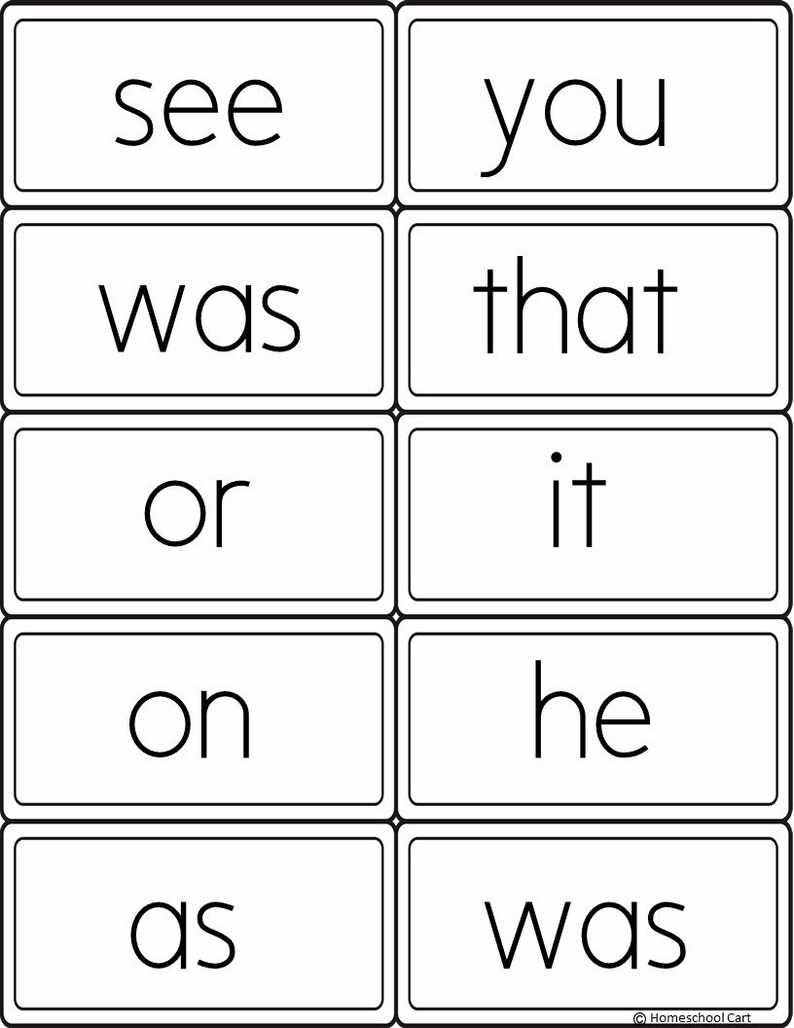 Fry's First 100 Key Ring Sight Words Flashcards - Etsy Canada