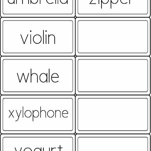 Alphabet Key Ring Flashcards - Etsy