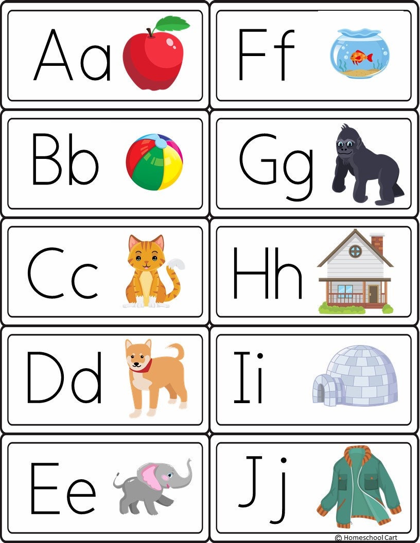 Alphabet Key Ring Flashcards - Etsy