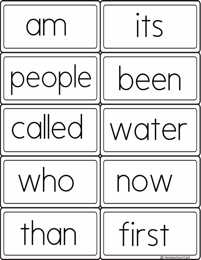 Fry's First 100 Key Ring Sight Words Flashcards - Etsy Canada