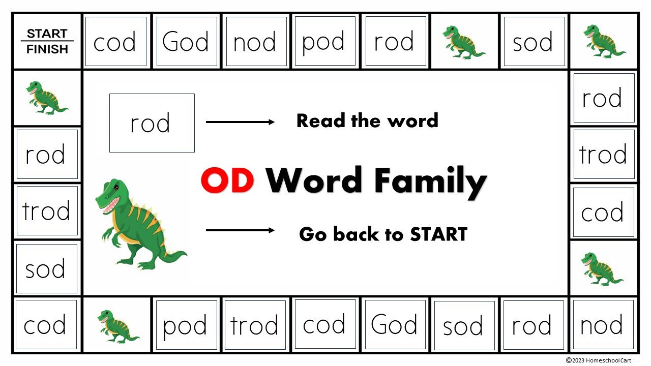 36 Phonics Short Vowel Word Family Game Boards BUNDLE - Etsy