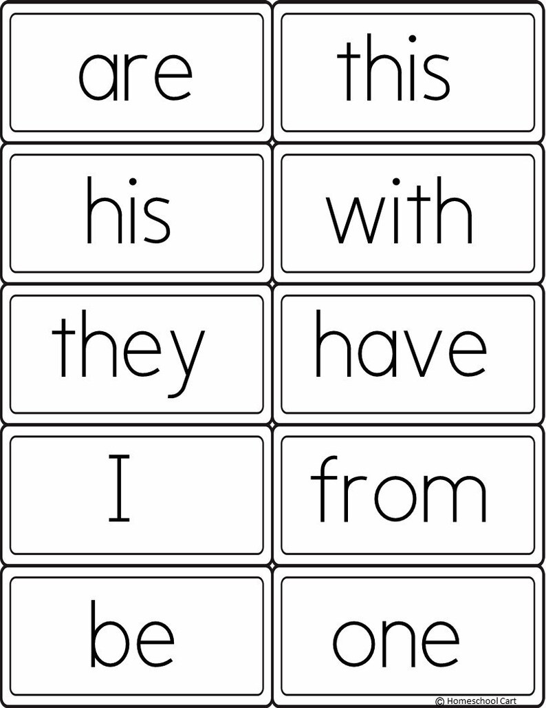 Fry's First 100 Key Ring Sight Words Flashcards - Etsy Canada