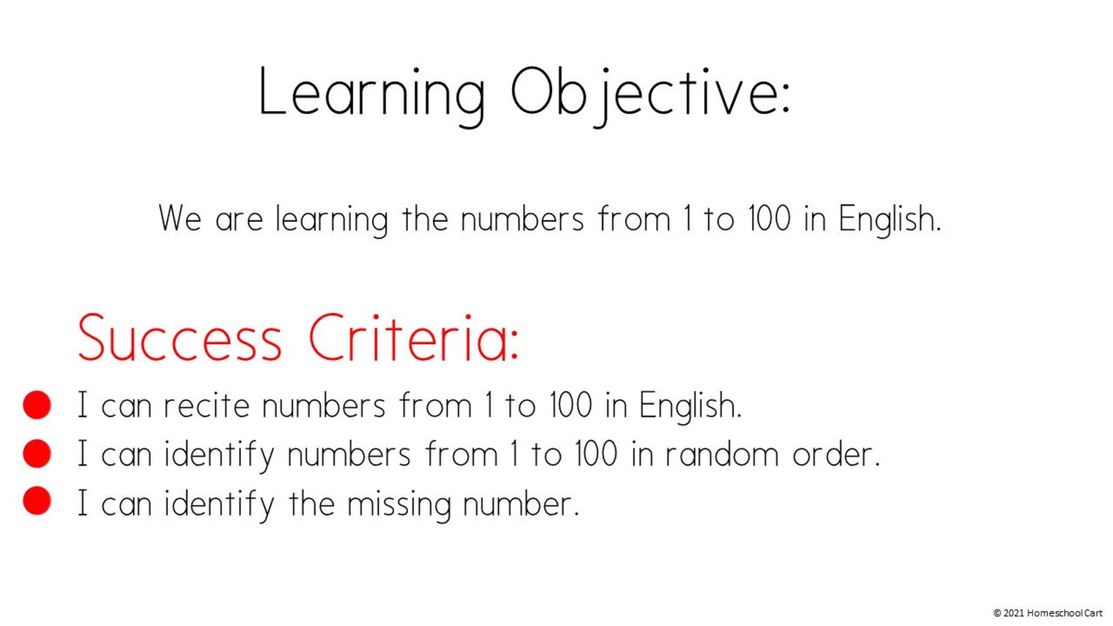 Learning English Numbers From 1 to 100 - Etsy Canada