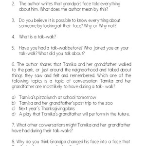 Grandpa's Face by Eloise Greenfield Book Study - Etsy Canada