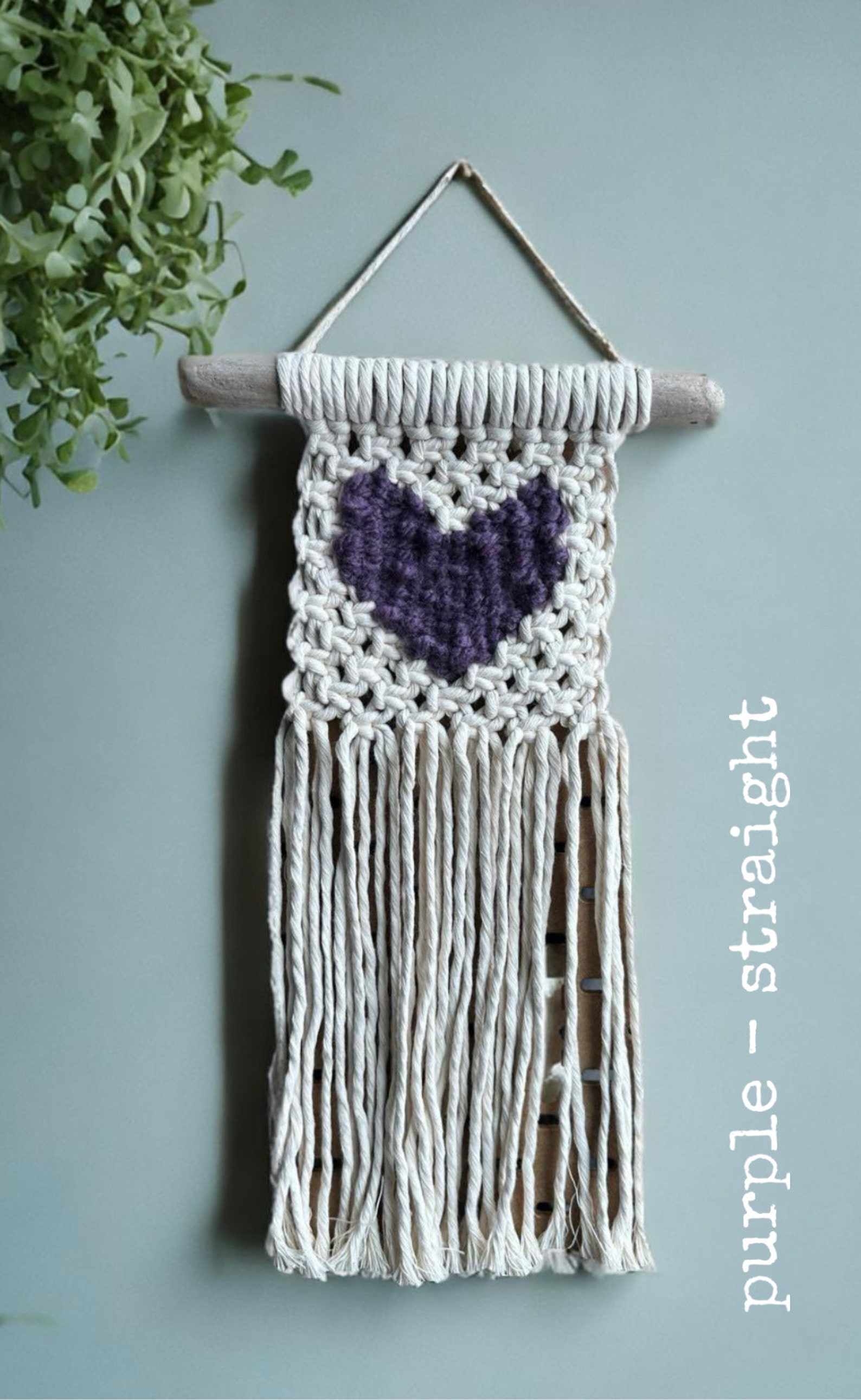 Macrame Heart Wall Hanging - Etsy