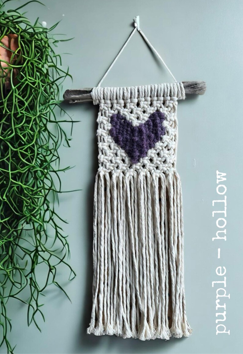 Macrame Heart Wall Hanging - Etsy