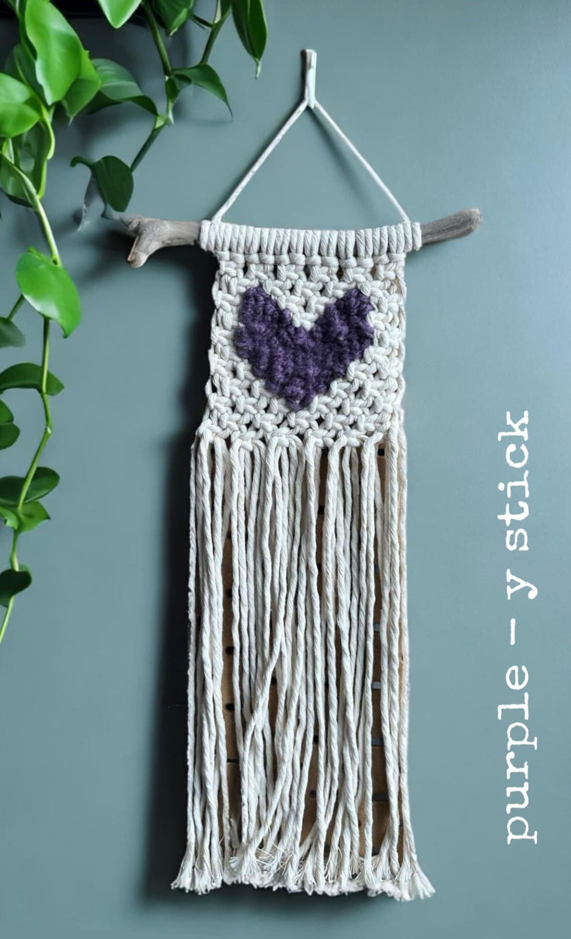 Macrame Heart Wall Hanging - Etsy