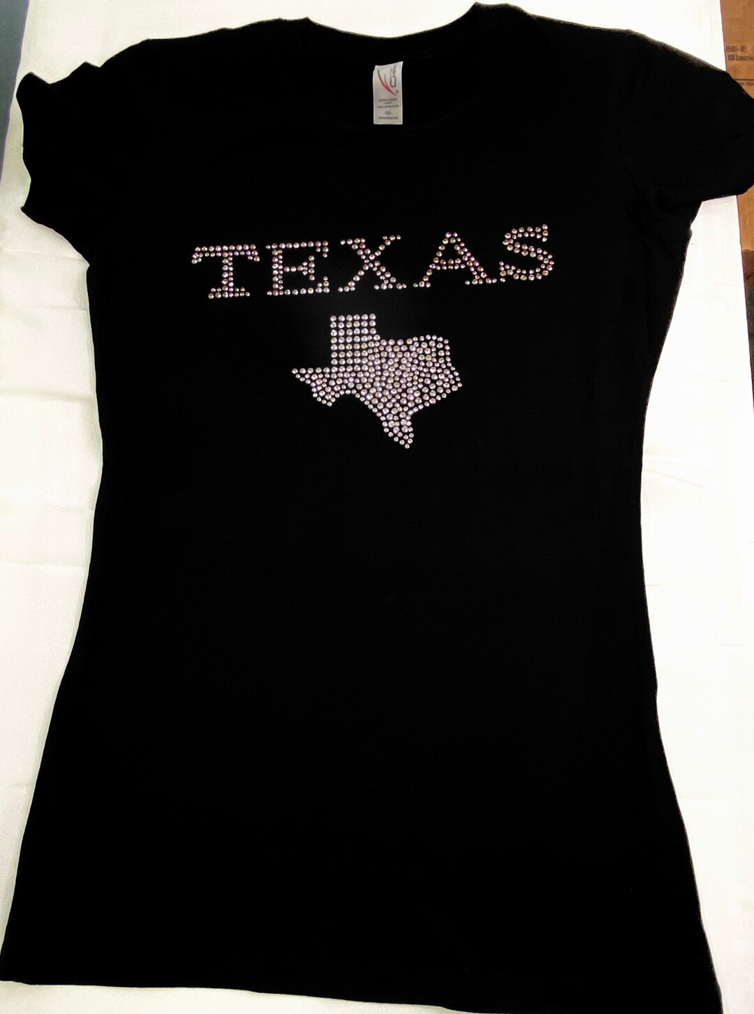 Texas Bling Shirt, Texas Rhinestone Bling Shirt, Rhinestone Bling Texas ...