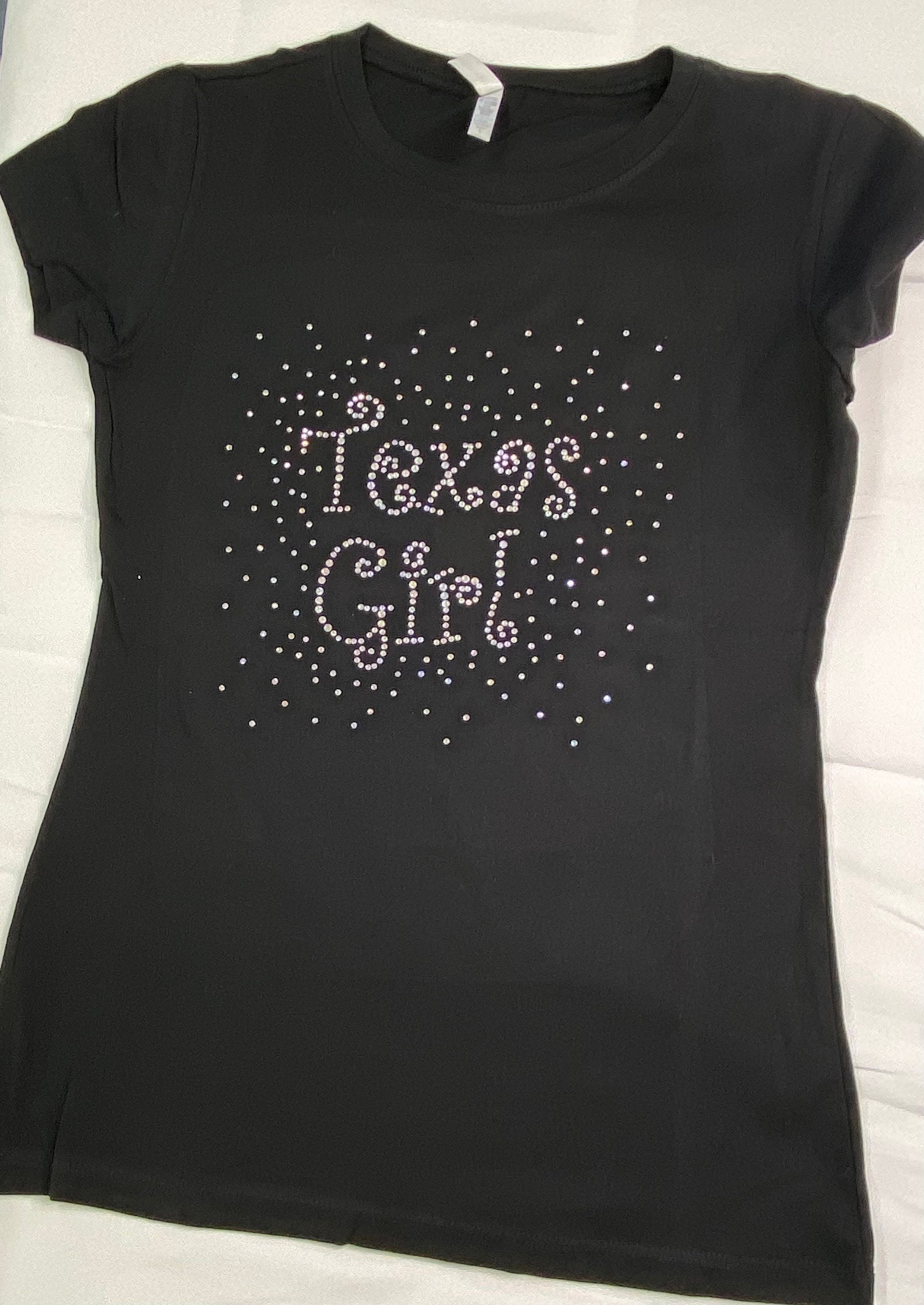 Texas Bling Shirt, Texas Rhinestone Shirt, Texas Rhinestone Bling Shirt ...