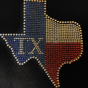 Texas Rhinestone Shirt, Texas Bling Tshirt, Texas Souvenir Shirt ...