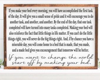 Mcraven Make Your Bed - Etsy