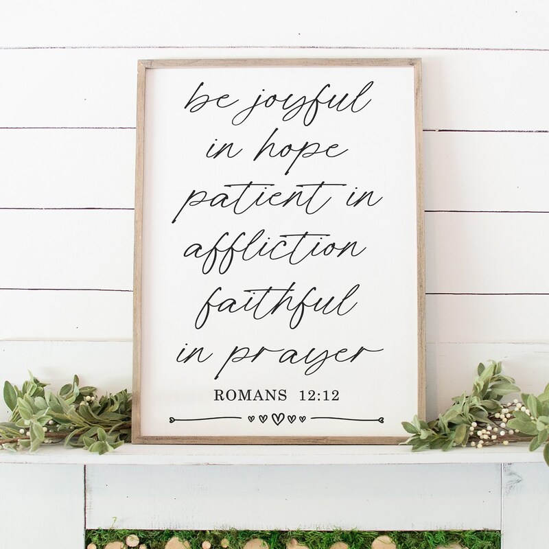 Be Joyful in Hope - Etsy