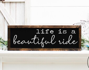 Life is Beautiful Sign - Etsy