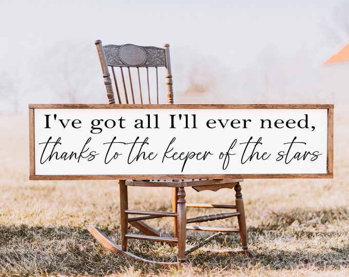 Keeper of the Stars - Wood Sign - 90s Country - Byrd - Home Decor ...