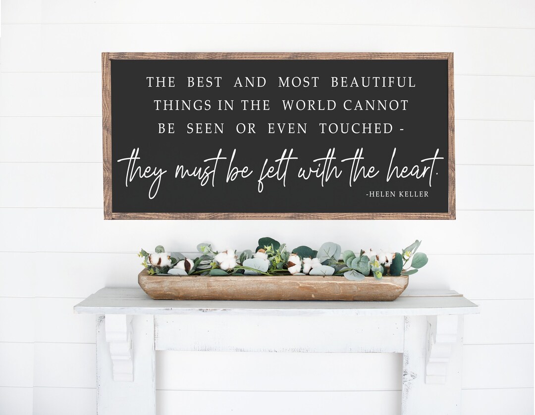 The Best and Most Beautiful - Wood Sign Framed - Farmhouse ...