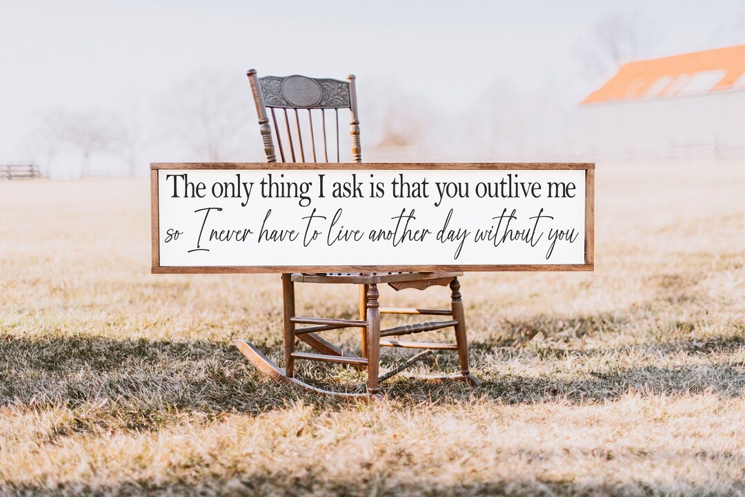 The Only Thing I Ask - Wood Sign - Bedroom Decor- Ranch Wall Art ...