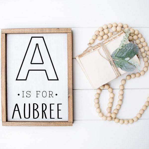 Aubree Name Sign - Etsy
