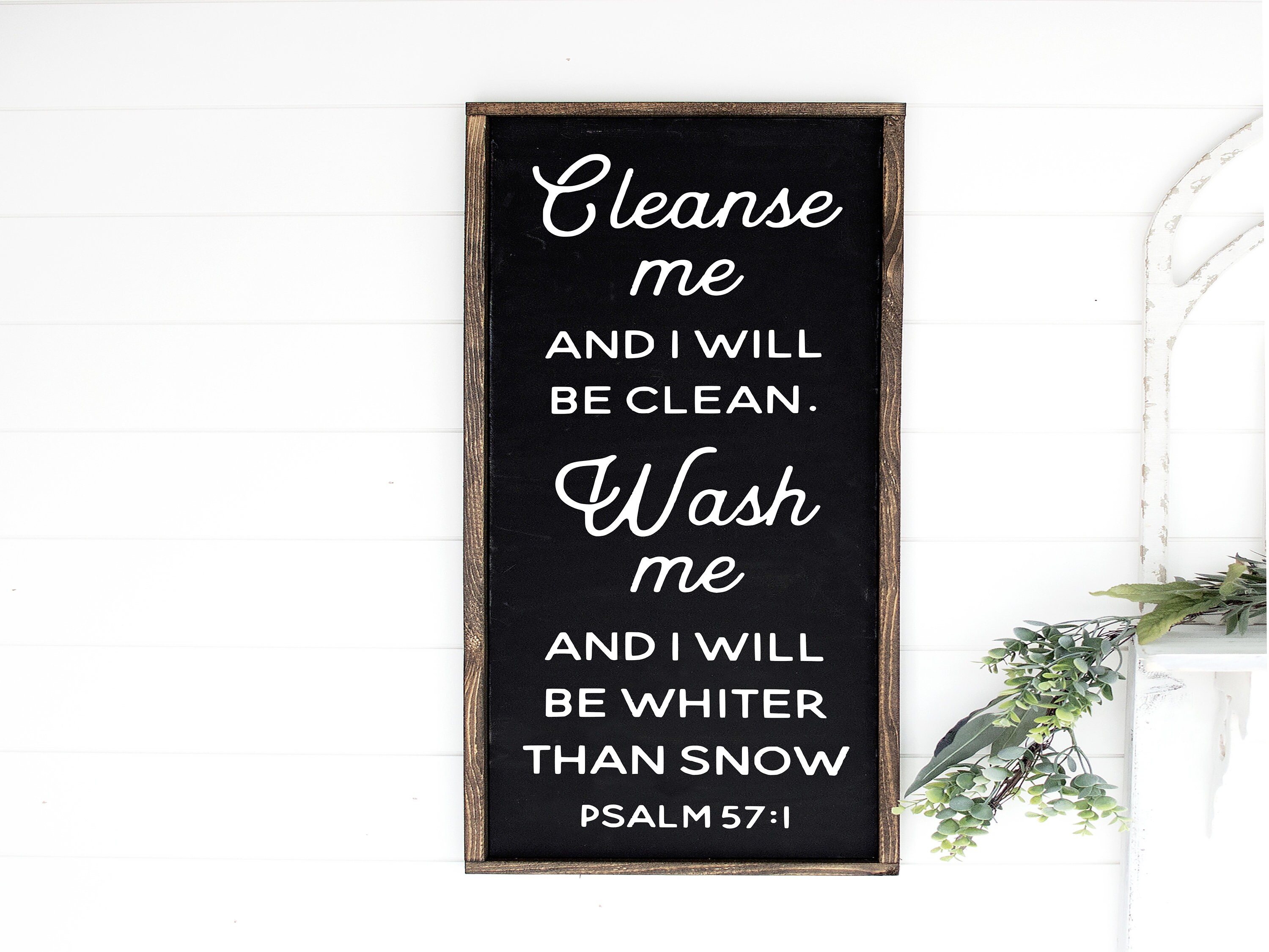 Cleanse Me and I Will Be Clean Wash Me and I Will Be Whiter - Etsy
