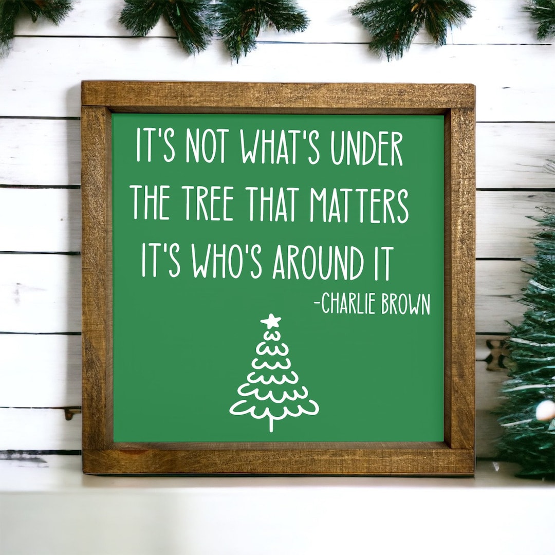 Its Not Whats Under the Tree - Quote - Wood Sign -christmas Decor ...
