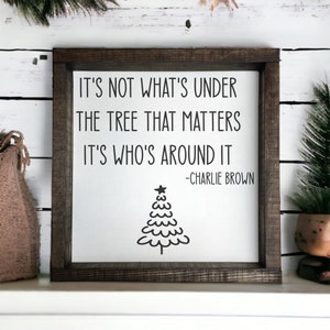 Its Not Whats Under the Tree - Quote - Wood Sign -christmas Decor ...