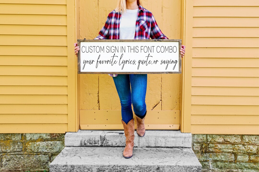 Custom Lyrics Sign - Personalized - Country Music Lyrics - Wall Art ...