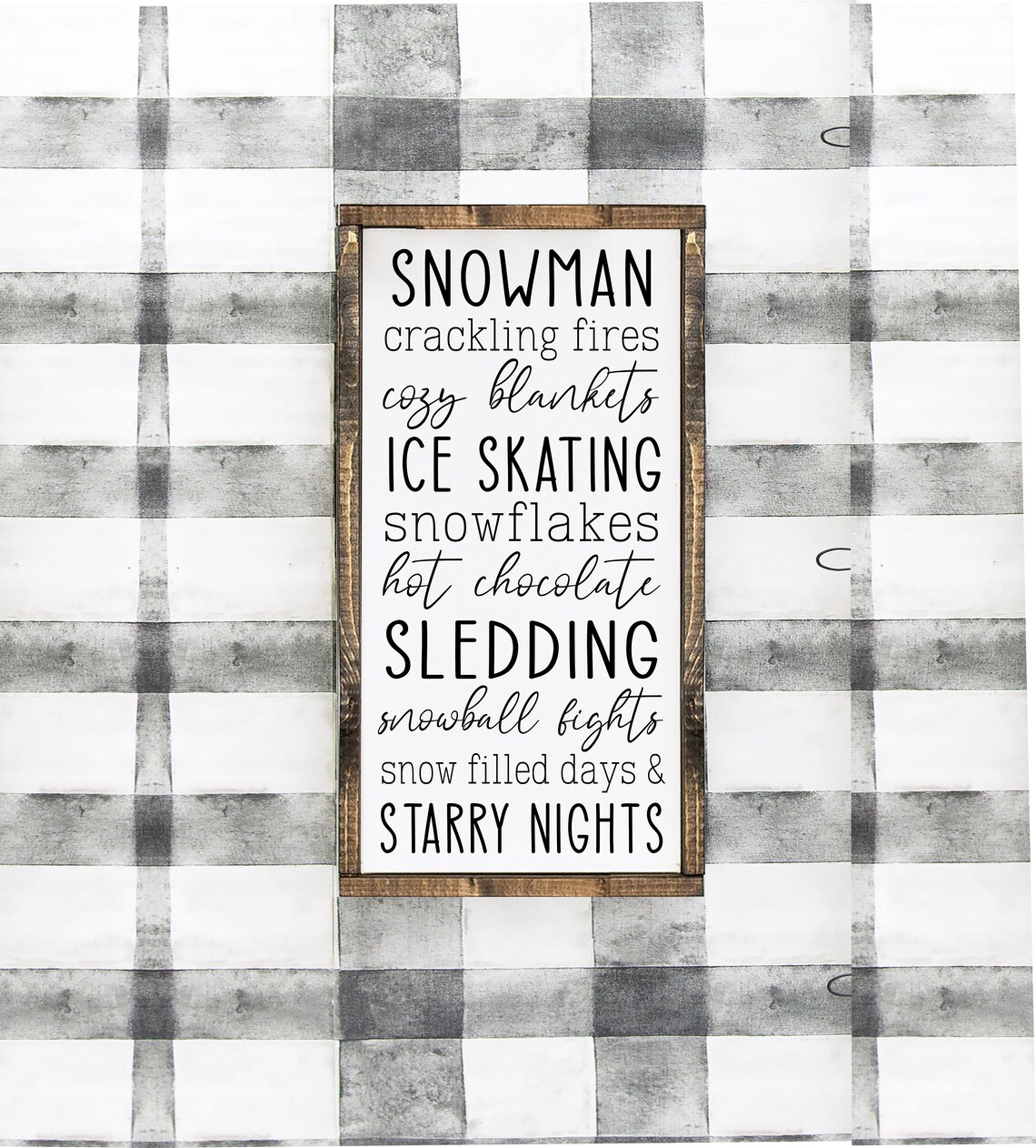 Winter Quotes - Favorites - Snowman - Snowflake - Sledding Sign - Wood ...