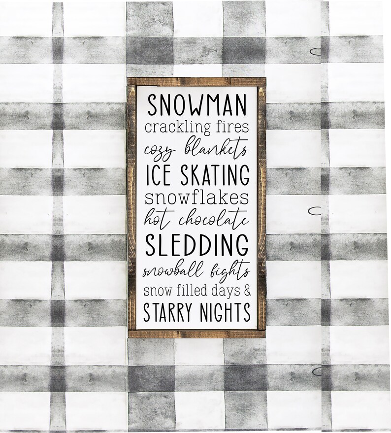 Winter Quotes Favorites Snowman Snowflake Sledding - Etsy