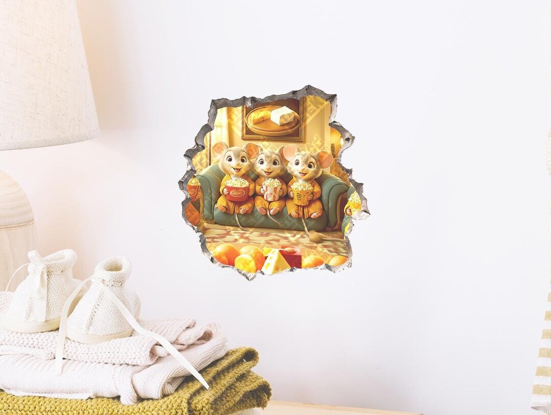 Popcorn Mice 01 – Movie Night Sticker - PNG (with Transparent ...