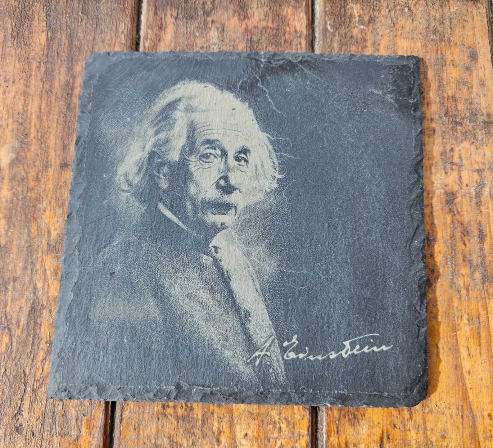 Albert Einstein Coaster , CNC Laser Engraving, Laser Burning, Glowforge ...