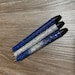 Dark Blue and Chunky Silver Custom 3 Pen Set - Etsy